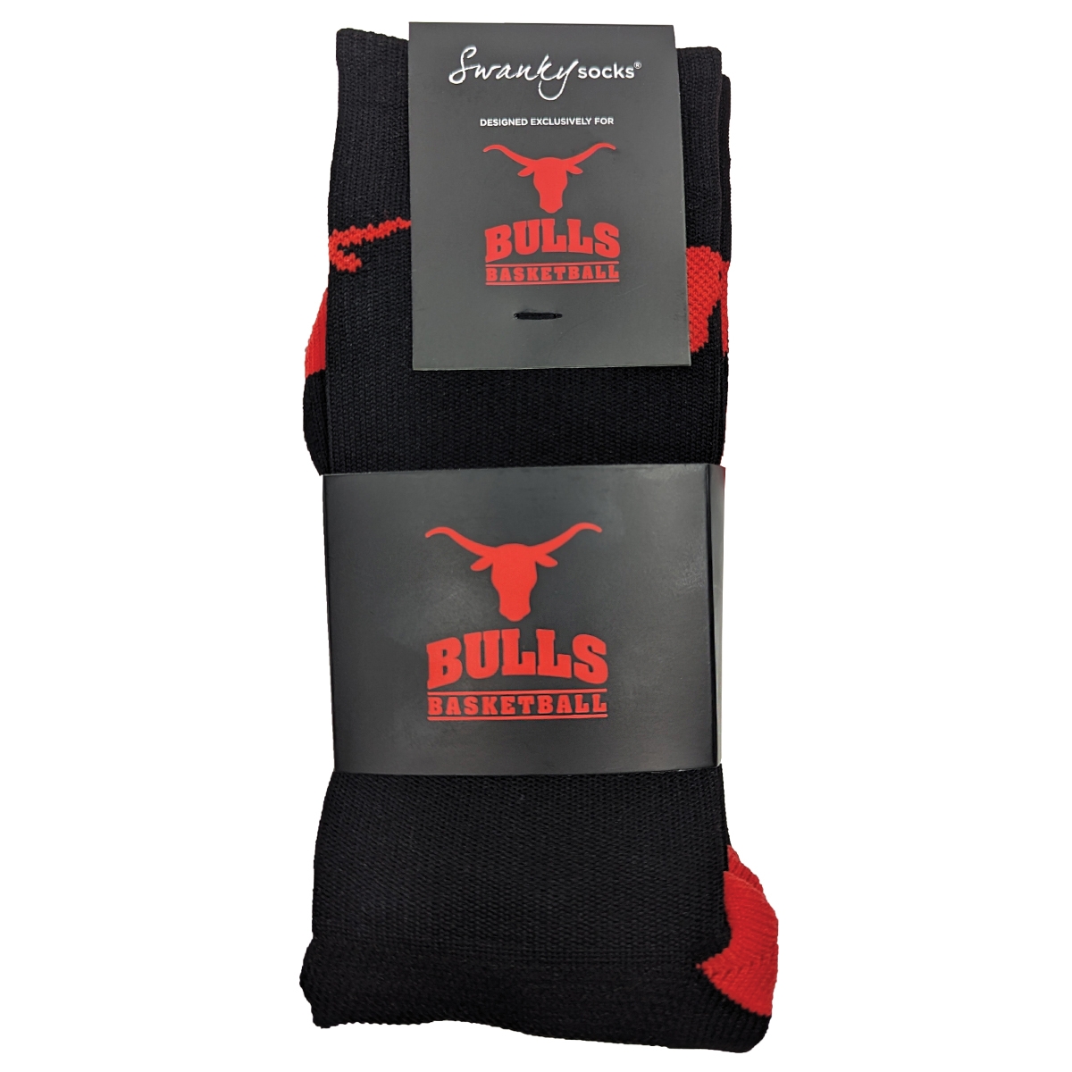 Inner West Bulls by DKM Blue. Bulls Unstoppabull Socks - Pack of 2 - Black