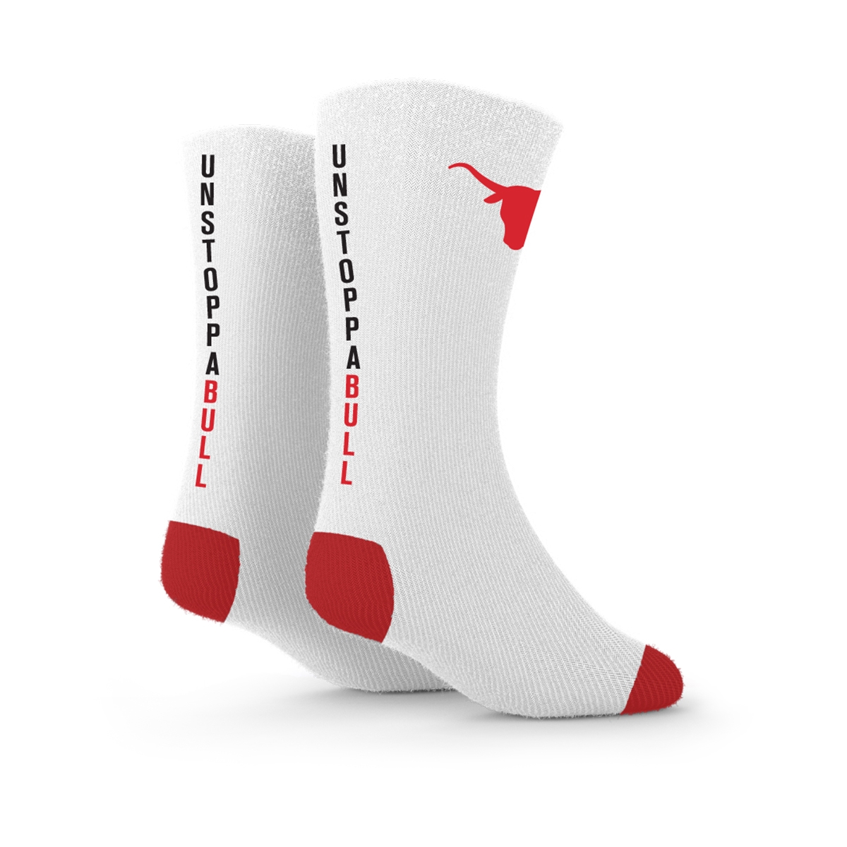 Inner West Bulls by DKM Blue. Bulls Unstoppabull Socks - Pack of 2 - White